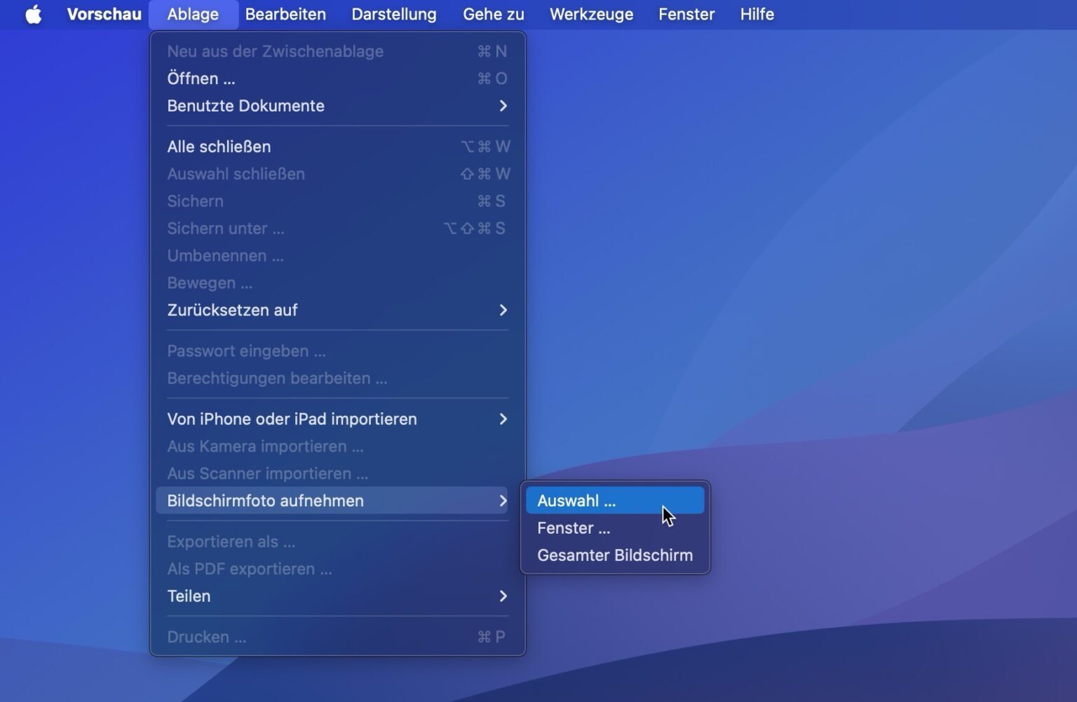 Wie man auf dem Mac Screenshots erstellt inkl. Tastenkombination