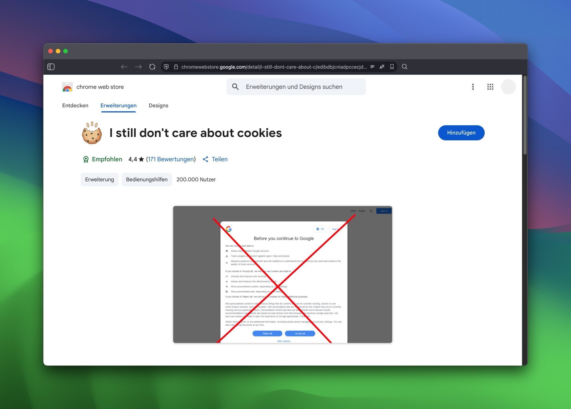 Cookie-Banner-Blocker für Chrome (und Chromium-Browser)